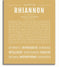 Rhiannon | Name Art Print – Name Stories