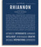 Rhiannon | Name Art Print – Name Stories