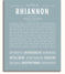 Rhiannon | Name Art Print – Name Stories