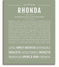 Rhonda | Name Art Print – Name Stories