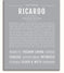 Ricardo | Name Art Print – Name Stories