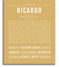 Ricardo | Name Art Print – Name Stories