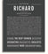 Richard | Name Art Print – Name Stories