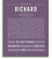 Richard | Name Art Print – Name Stories