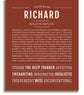 Richard | Name Art Print – Name Stories