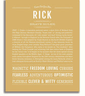 Rick | Name Art Print – Name Stories