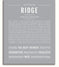 Ridge | Name Art Print – Name Stories