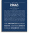 Riggs | Name Art Print – Name Stories