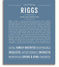 Riggs | Name Art Print – Name Stories