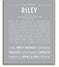 Riley Personalized Name Meaning Art Prints – Name Stories