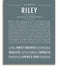 Riley Personalized Name Meaning Art Prints – Name Stories