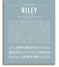 Riley (female) | Name Art Print – Name Stories