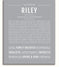 Riley Personalized Name Meaning Art Prints – Name Stories