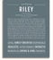 Riley (male) | Name Art Print – Name Stories