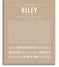 Riley (male) | Name Art Print – Name Stories