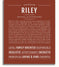 Riley Personalized Name Meaning Art Prints – Name Stories