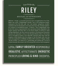Riley (male) | Name Art Print – Name Stories