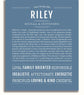 Riley (male) | Name Art Print – Name Stories