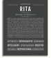 Rita Personalized Name Meaning Art Prints – Name Stories