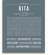 Rita | Name Art Print – Name Stories