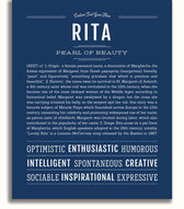 Rita | Name Art Print – Name Stories