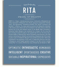 Rita | Name Art Print – Name Stories