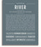 River Personalized Name Meaning Art Prints – Name Stories