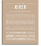 River Personalized Name Meaning Art Prints – Name Stories