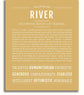 River (female) | Name Art Print – Name Stories