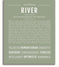 River Personalized Name Meaning Art Prints – Name Stories