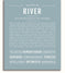 River (female) | Name Art Print – Name Stories