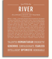 River (male) | Name Art Print – Name Stories