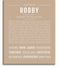 Robby Personalized Name Meaning Art Prints – Name Stories