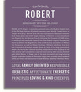 Robert | Name Art Print – Name Stories