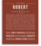 Robert | Name Art Print – Name Stories