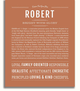 Robert | Name Art Print – Name Stories