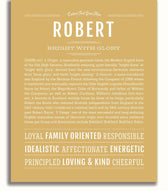 Robert | Name Art Print – Name Stories