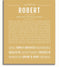Robert | Name Art Print – Name Stories