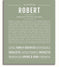 Robert | Name Art Print – Name Stories