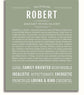 Robert | Name Art Print – Name Stories