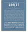 Robert | Name Art Print – Name Stories