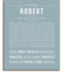 Robert | Name Art Print – Name Stories