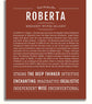 Roberta | Name Art Print – Name Stories