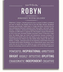 Robyn | Name Art Print – Name Stories