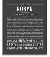 Robyn | Name Art Print – Name Stories