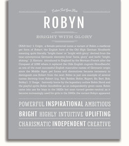 Robyn | Name Art Print – Name Stories