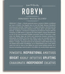Robyn | Name Art Print – Name Stories