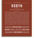 Robyn | Name Art Print – Name Stories