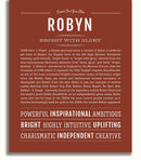 Robyn | Name Art Print – Name Stories