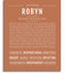 Robyn | Name Art Print – Name Stories
